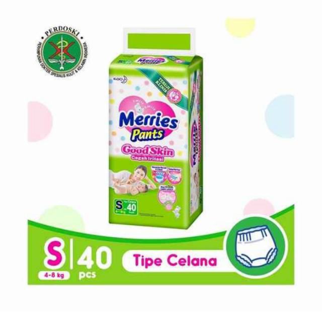Jual Popok Sekali Pakai/Diapers Merries S40/M34/L30/XL26 | Shopee Indonesia