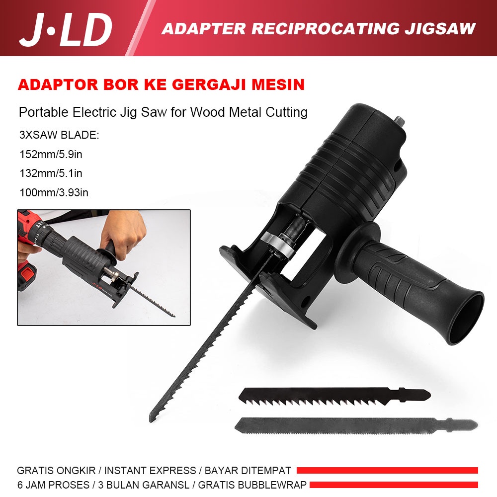 Jual JLD gergaji kayu Gergaji Mesin Adapter reciprocating Jigsaw jig ...