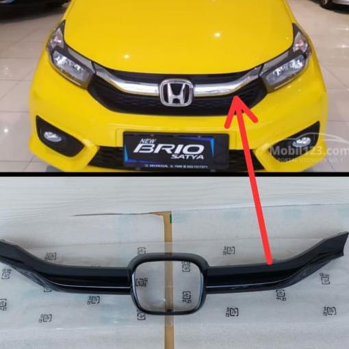 Jual List grill depan new brio RS 2018 2019 2020 warna hitam original honda | Shopee Indonesia