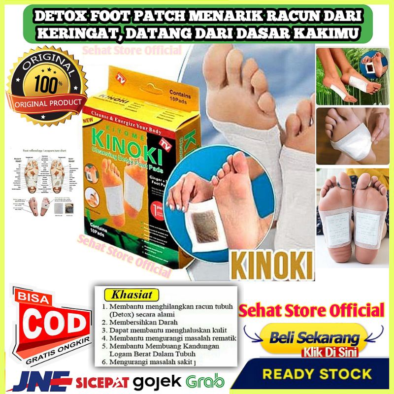 Jual Kinoki Gold Original Plester Koyo KAKI Detok Racun Di Tubuh 1 Box ...