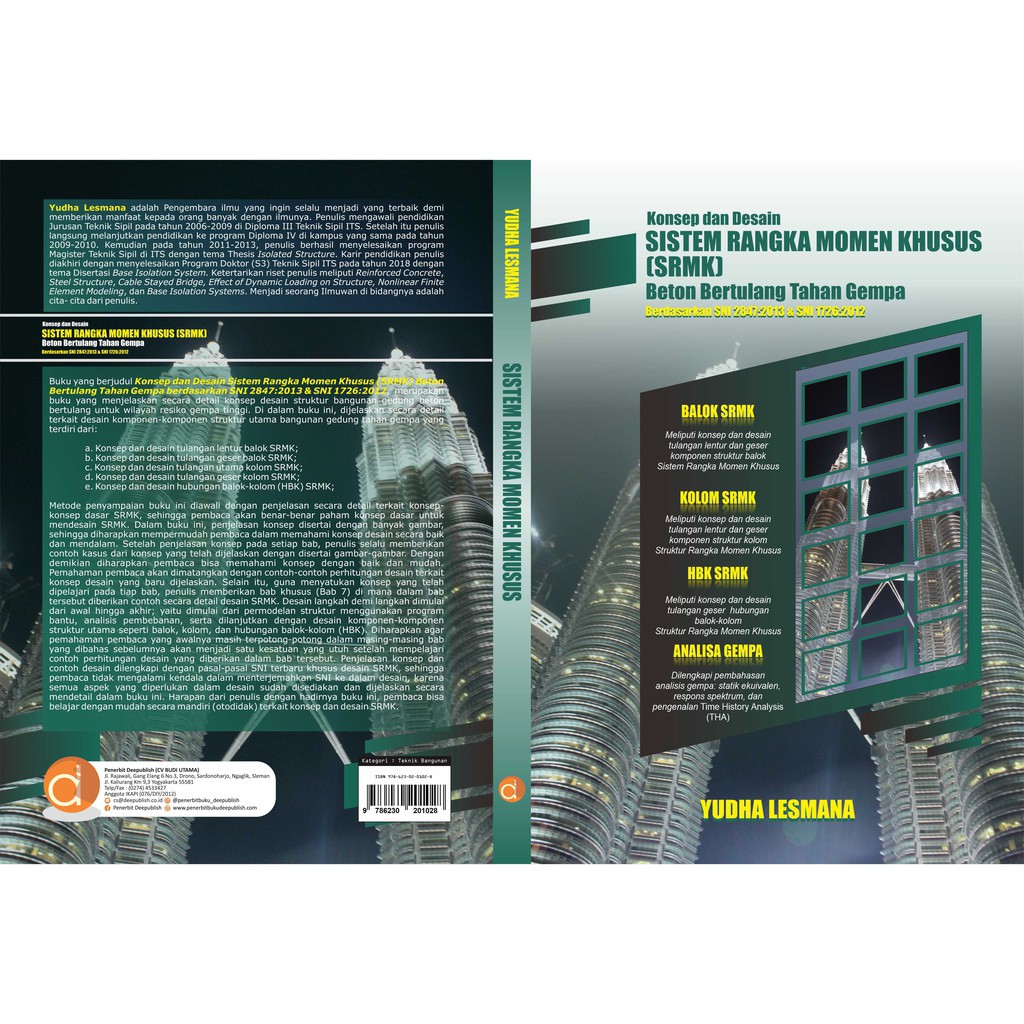 Jual Buku Konsep Dan Desain Sistem Rangka Momen Khusus Beton Bertulang Tahan Gempa - ORIGINAL ...