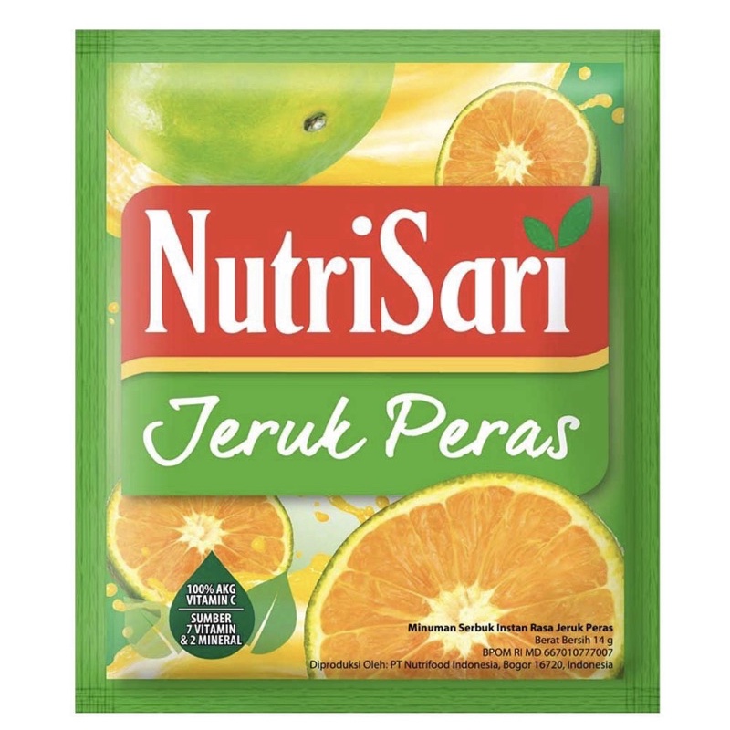 Jual nutrisari jeruk peras 10 sachet | Shopee Indonesia