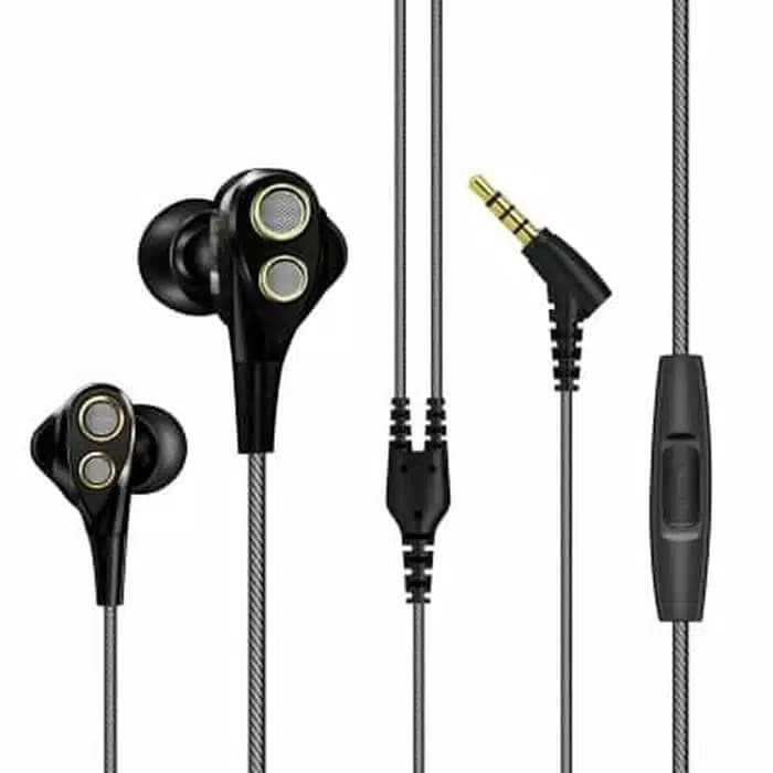 Jual FONGE R1 with Mic Dual Dynamic Driver Earphone | Shopee Indonesia