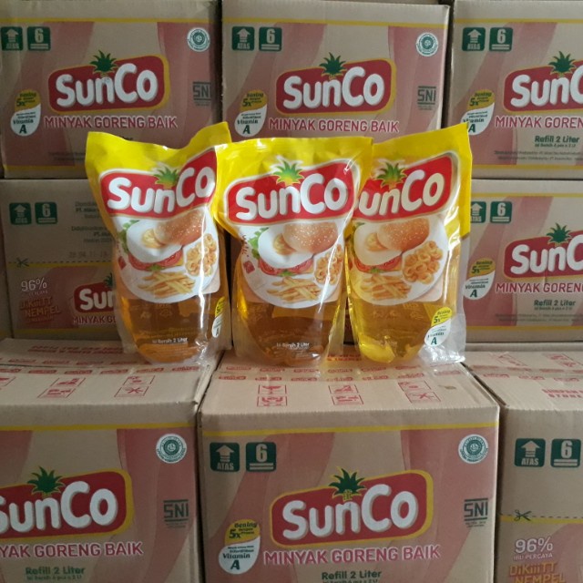 Jual Minyak goreng sunco 2 liter 1 dus isi 6 pouch / Sunco 2L dus isi 6 ...
