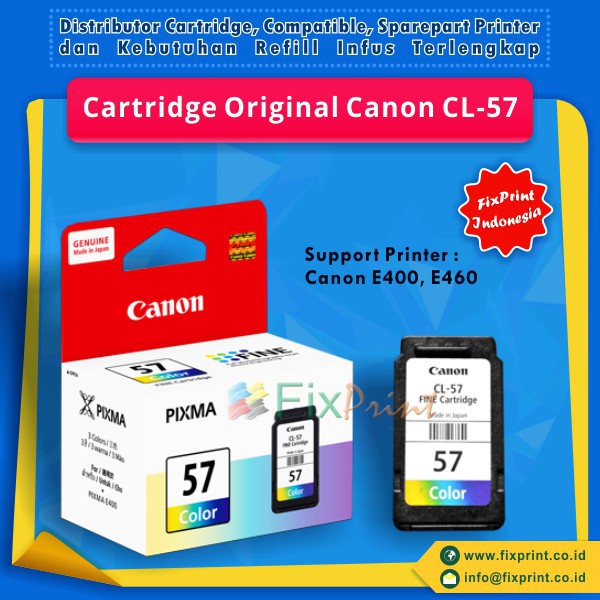 Jual Cartridge Tinta Original Canon CL-57 CL57 CL 57 Color, Cartridge ...