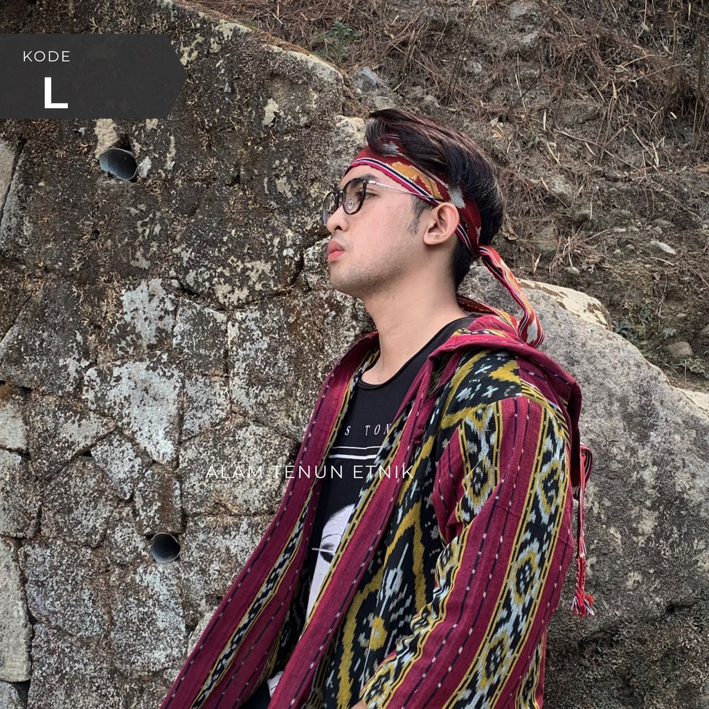 Jual ATE 15 Motif Ikat Kepala Syal Tenun Ikat Etnik Dayak, Toraja ...