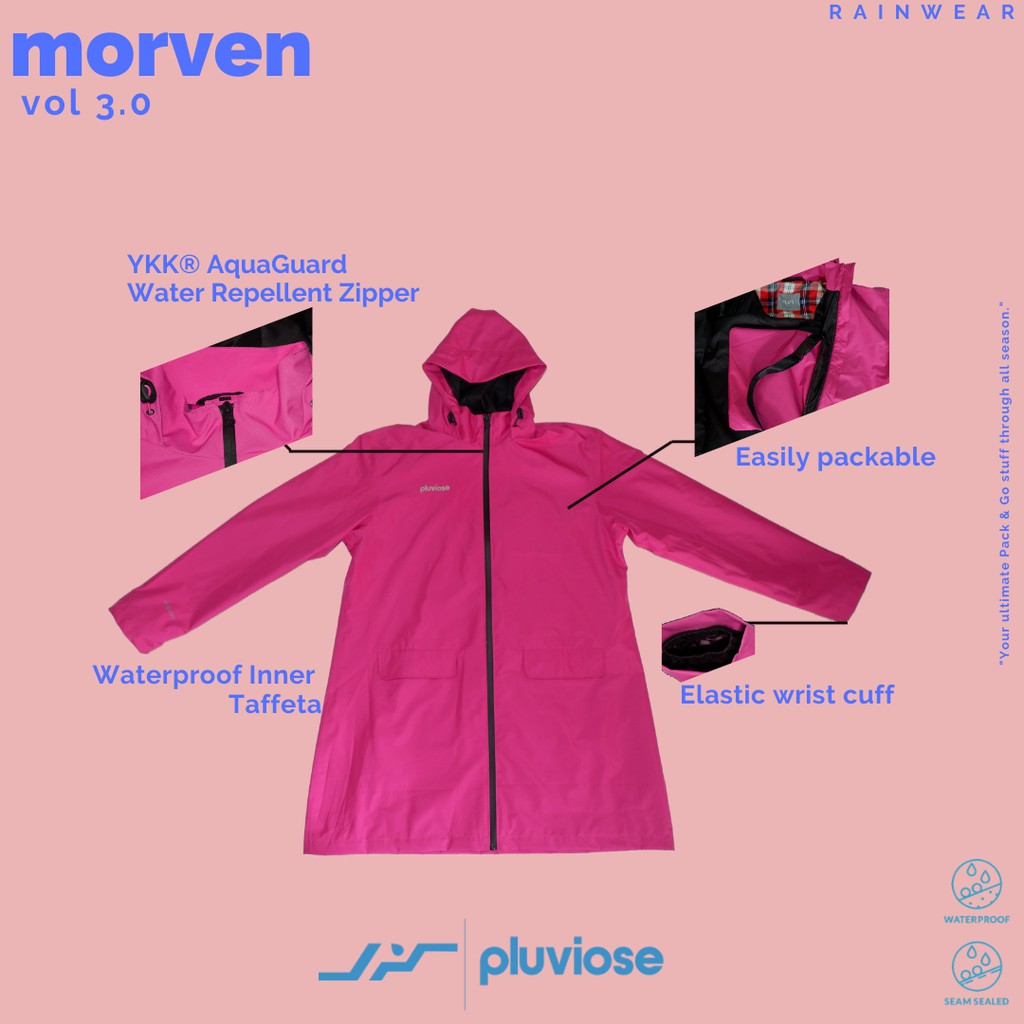 Jual RainCoat Pluviose Jas Hujan Morven Series | Shopee Indonesia