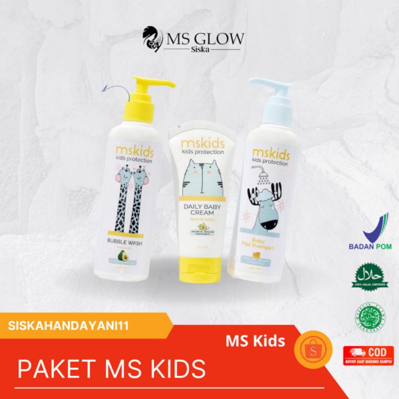 Jual Ms Kids Msglow Paket Perawatan Kulit Tubuh Anak-anak Dan Bayi By ...