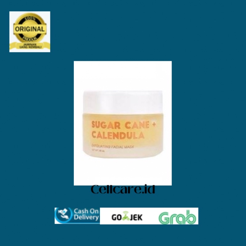 Jual Bloomka Sugarcane + calendula exfoliating facial Mask | Shopee ...