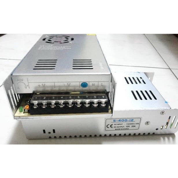 Jual Adaptor 12V 33A Power Supply Switching LED Jaring 33 Ampere 12 ...