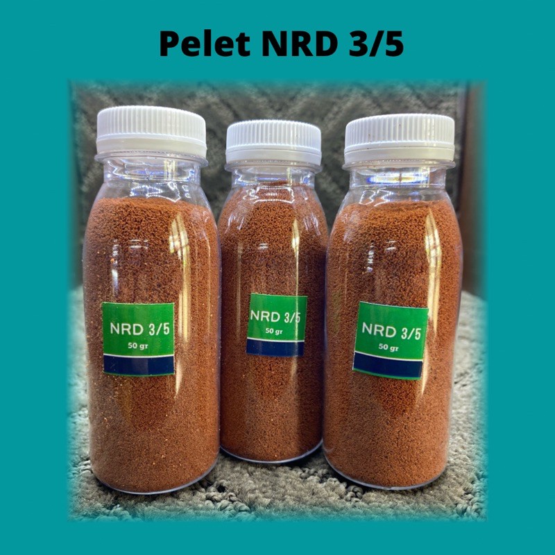 Jual NRD 300 500 Micron Pelet Cupang Atau Ikan Hias Lainnya 100% Original Kemasan Repack 50 Gram ...