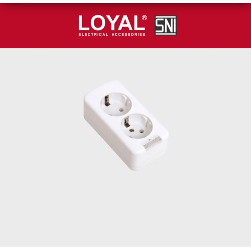 Jual Stop Kontak Outbow 2Lubang + Led Loyal LY902L | Shopee Indonesia