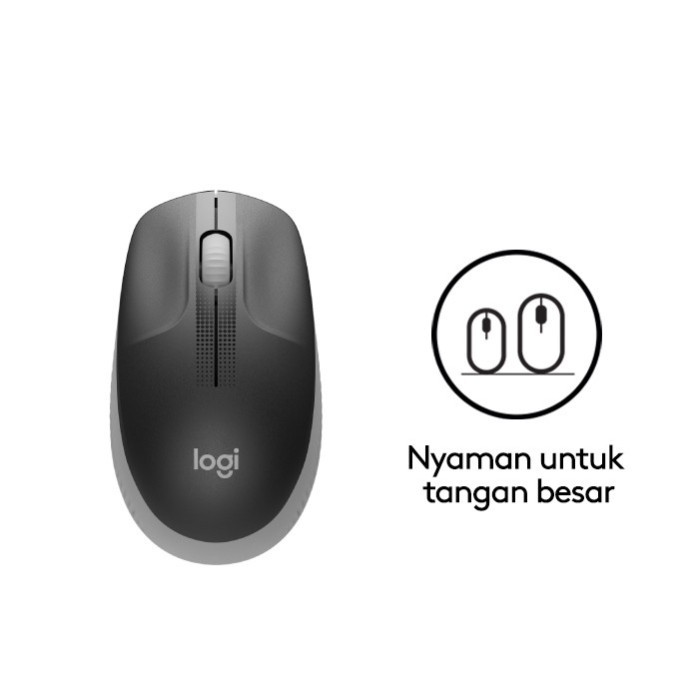 Jual LOGITECH M191 FULL SIZE WIRELESS MOUSE - BLACK - ORIGINAL | Shopee ...