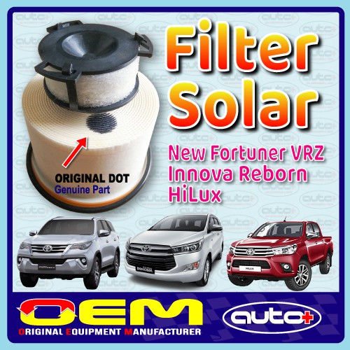 Jual FILTER SOLAR INNOVA REBORN, & FORTUNER VRZ | Shopee Indonesia