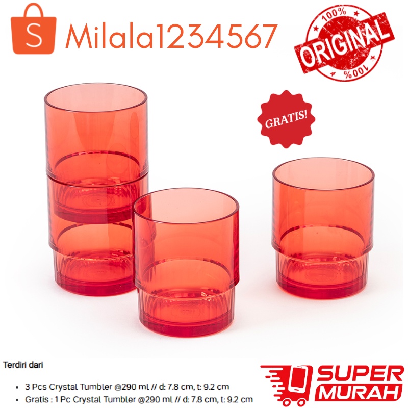 Jual Crystal Tumbler Tupper..ware Gelas, Cangkir, Gelas Minuman ... Jual Crystal Tumbler Tupper..ware Gelas, Cangkir, Gelas Minuman ...