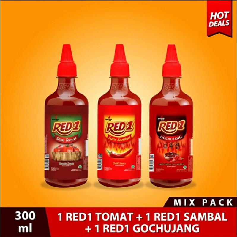 Jual Red1 Gochujang Halal 300ml Saus Sambal Korea Red1 Saus Tomat ...