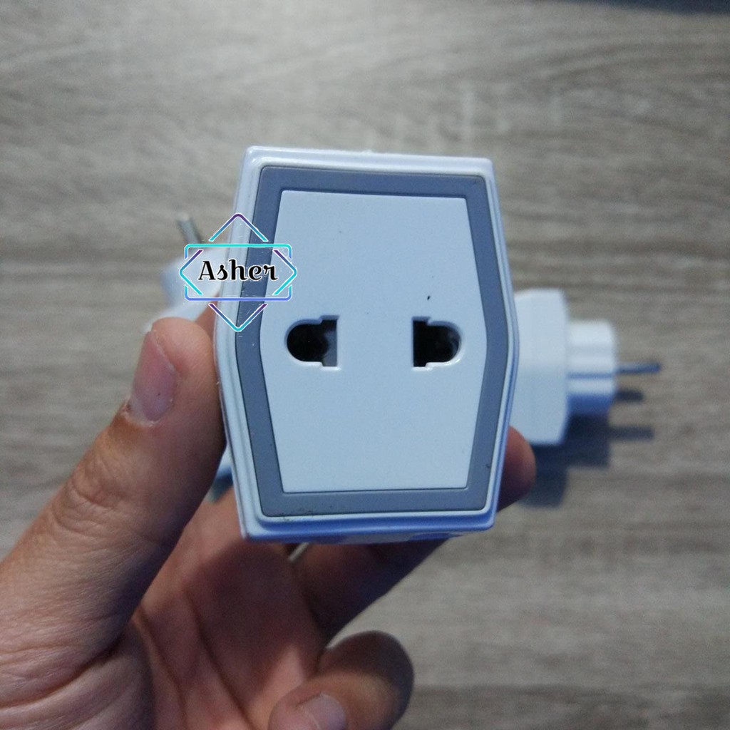 Jual STEKER T 3 LUBANG CABANG 3 MULTI COLOKAN LISTRIK KUNINGAN SNI ...