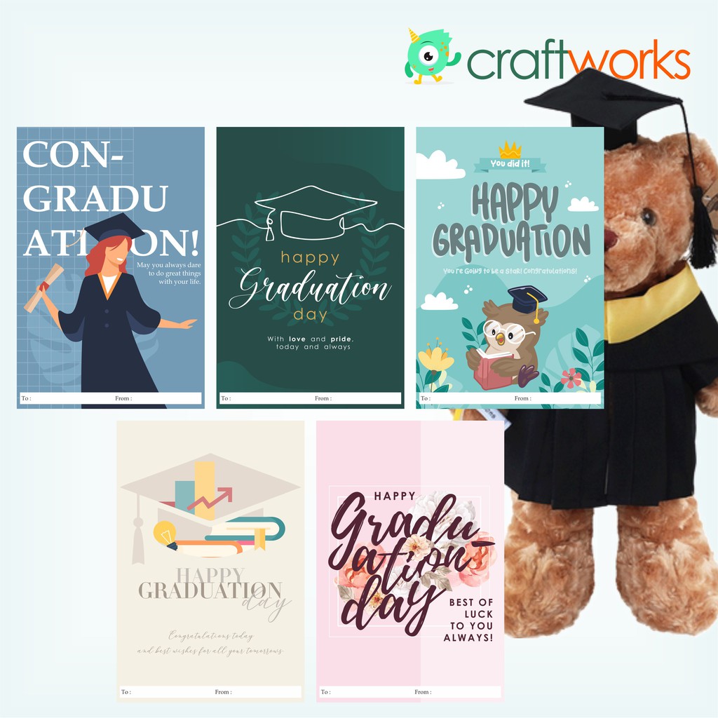 Jual KARTU UCAPAN KELULUSAN / GRADUATION / CONGRADUATION GREETING CARDS | Shopee Indonesia