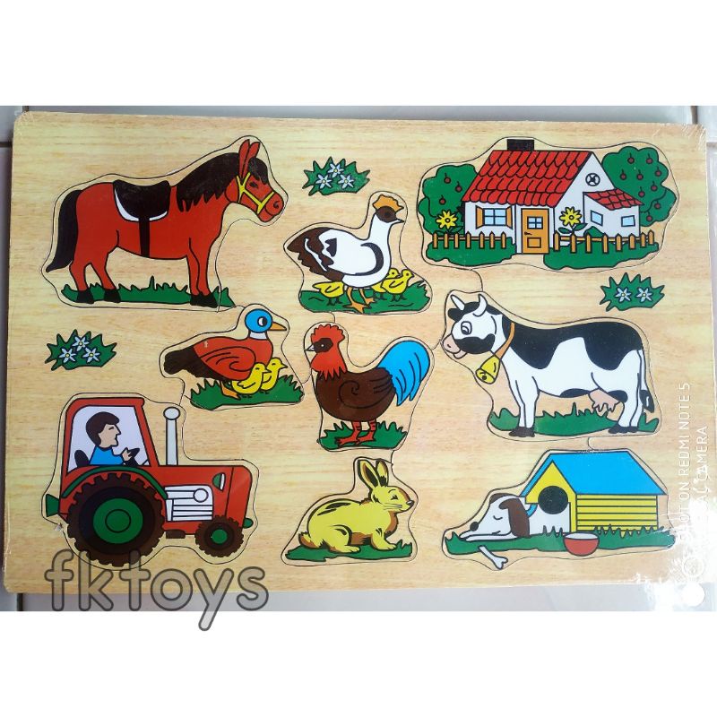 Jual puzzle kayu alam sekitar/puzzle lingkunganku/puzzle kayu/mainan ...