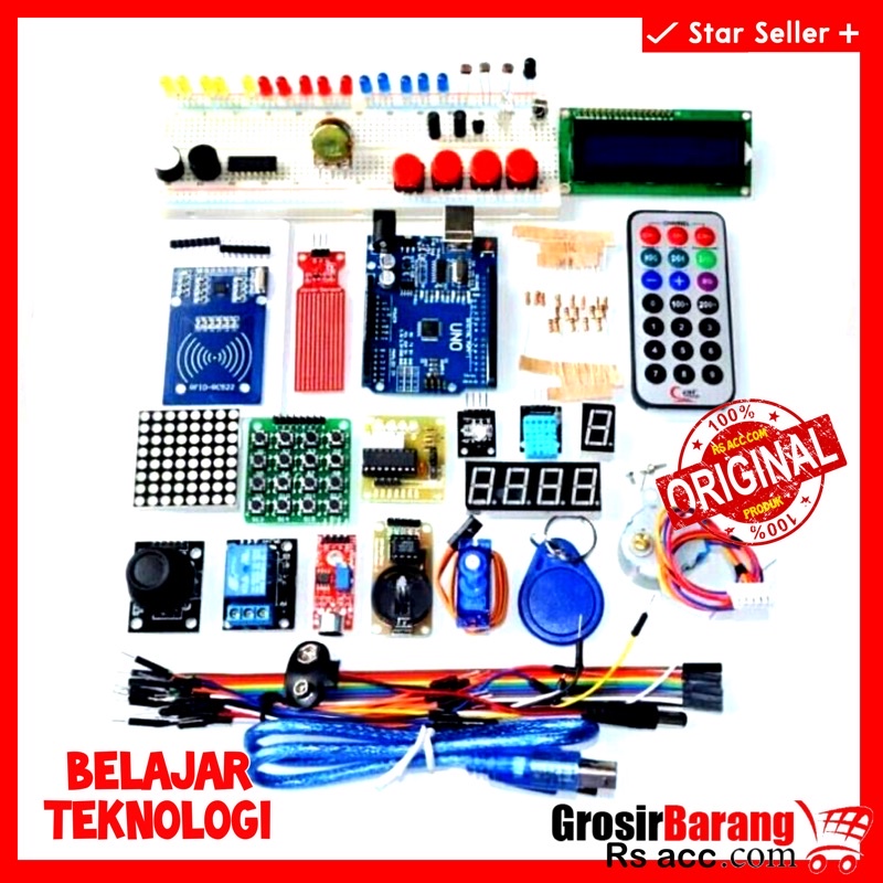 Jual Belajar teknologi Starter Kit Learning Suite for Arduino R3 ...