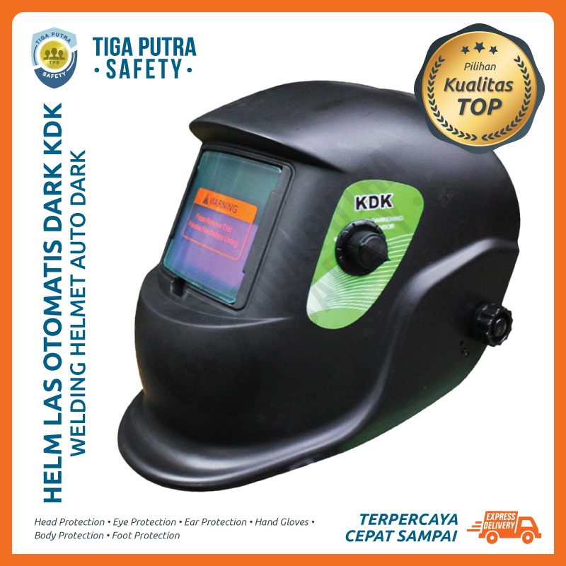 Jual Helm Topeng Kedok Las Otomatis / Auto Darkening Welding Helmet KDK ...