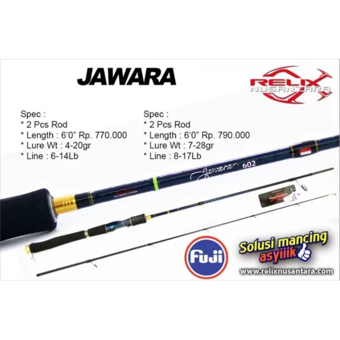 Jual Joran Relix Nusantara JAWARA 6-14lb 602/180 CM | Shopee Indonesia