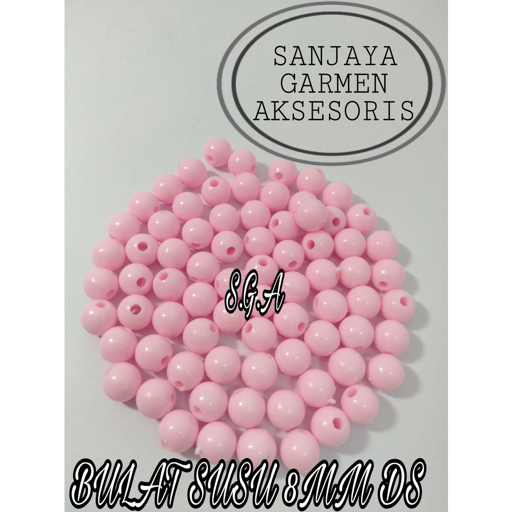 Jual Manik Bulat / Mote Susu / Manik Susu / Manik Susu Pastel / Mote Bulat / Manik Susu Bulat ...