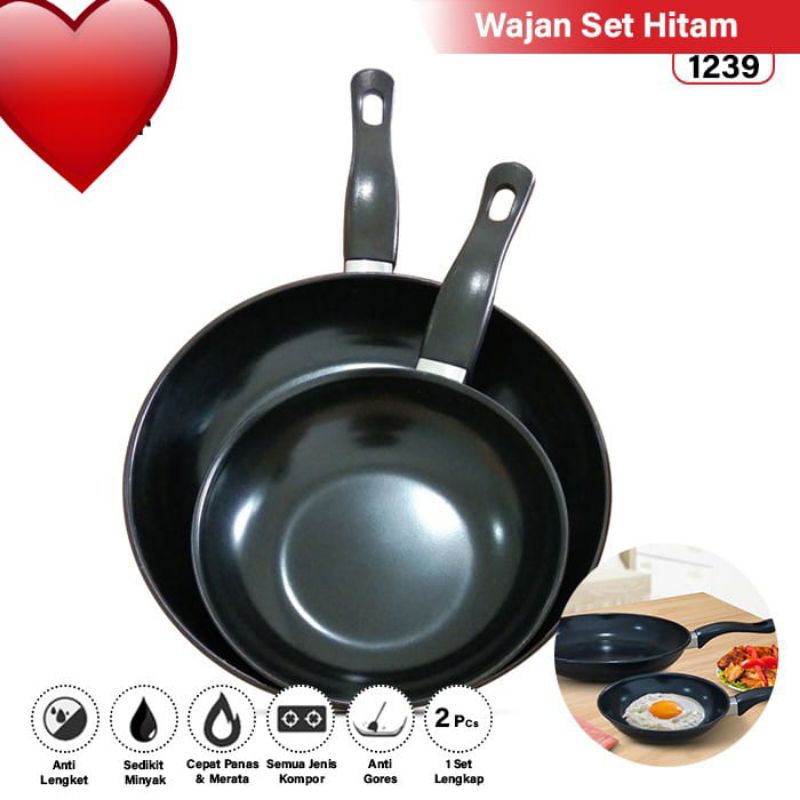 Jual Teflon set 2in1 | Shopee Indonesia