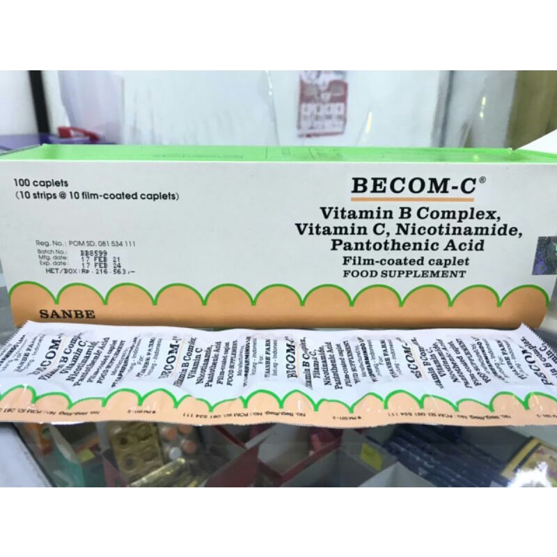 Jual BECOM-C (1 Strip isi 10 kaplet) | Shopee Indonesia