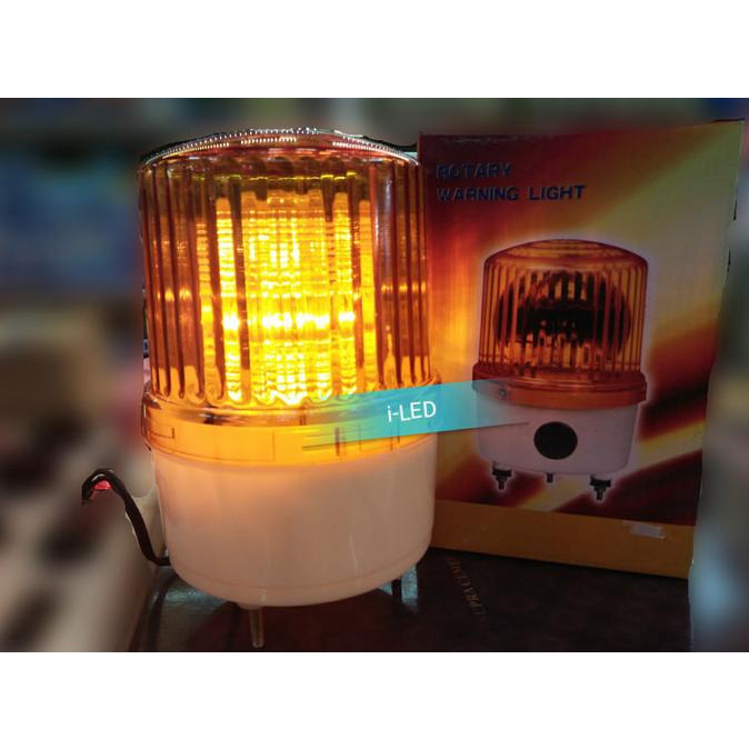 Jual PROMO - Lampu Darurat Rotary LED 4inch Kuning 220v Warning Light ...