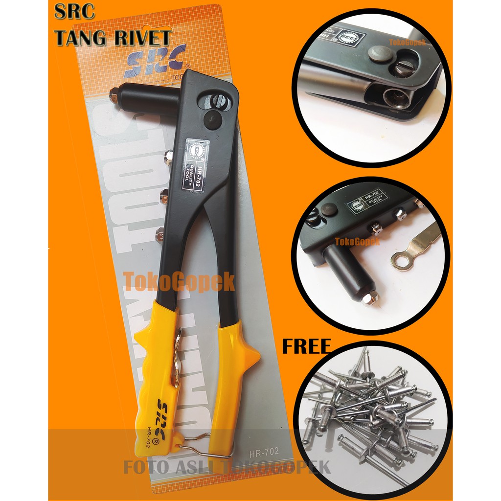 Jual SRC HAND RIVETER HR 702 - TANG RIVET - TANG RIPET - TEMBAKAN PAKU ...