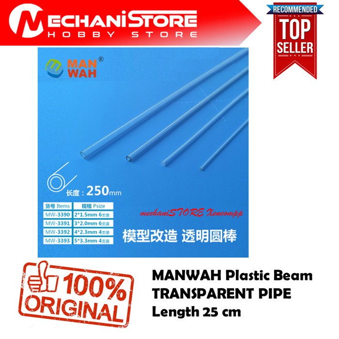 Jual MANWAH Plastic Beam Pla Beam Transparan Pipe / Hollow | Shopee ...