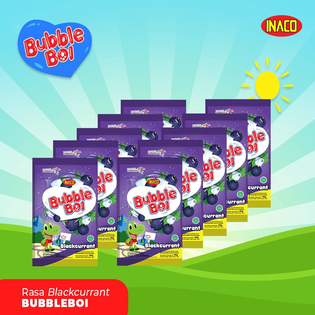 Jual Inaco bubble boi renceng (isi 10 sachet) minuman nata de coco ...