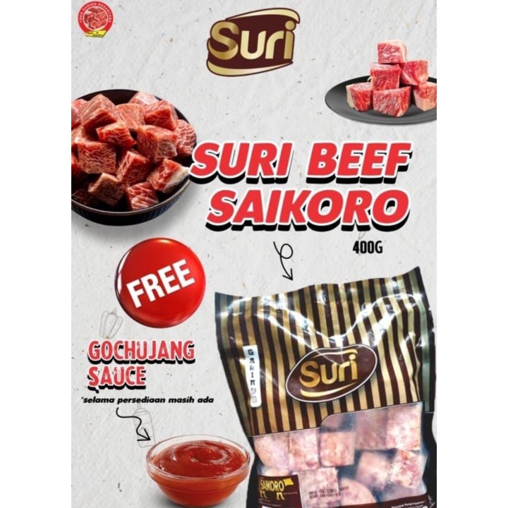 Jual SURI BEEF SAIKORO 400 GRAM | Shopee Indonesia