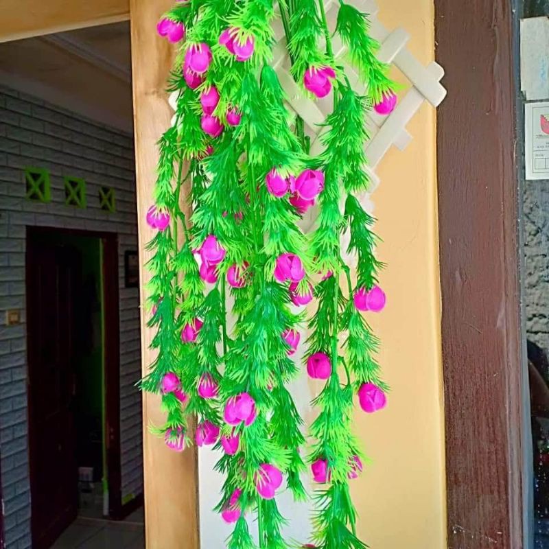 Jual bunga juntai vernalya+wajikJuntai/Bunga Plastik/Daun Rambat ...