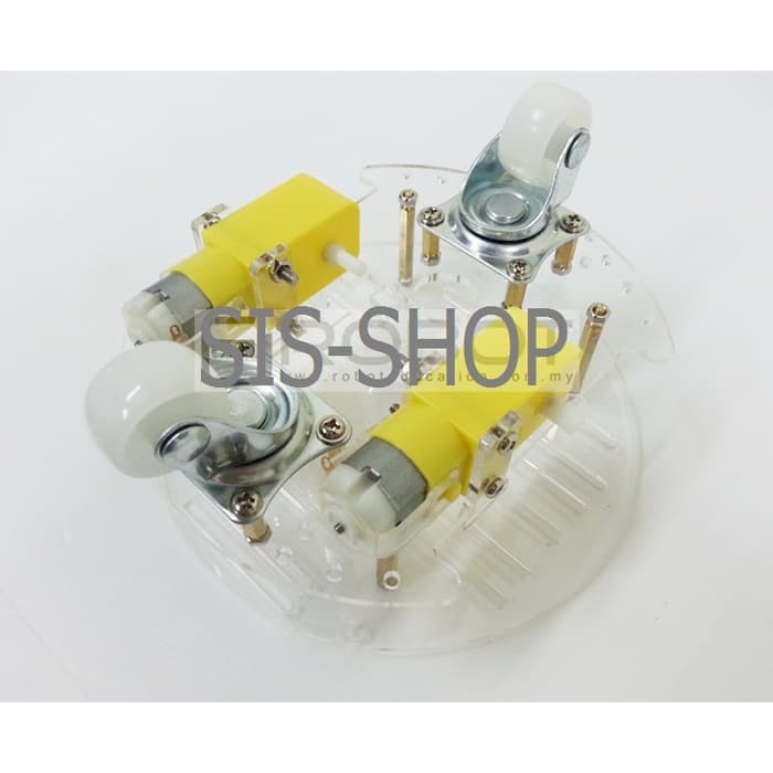 Jual Arduino 2WD 2 Layer Smart Sumo Caster Round Robot Car Chassis Kit ...