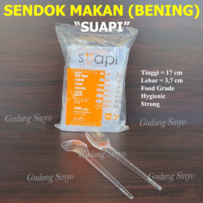 Jual Suapi Sendok Makan Plastik Warna Putih Bening Transparan | Shopee ...