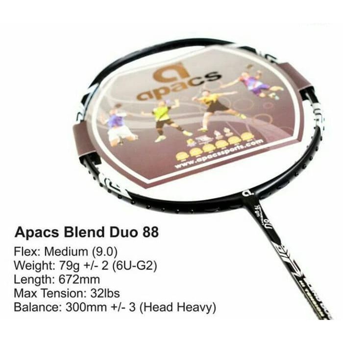 Jual RAKET BADMINTON BULU-TANGKIS APACS BLEND DOU ORIGINAL | Shopee ...