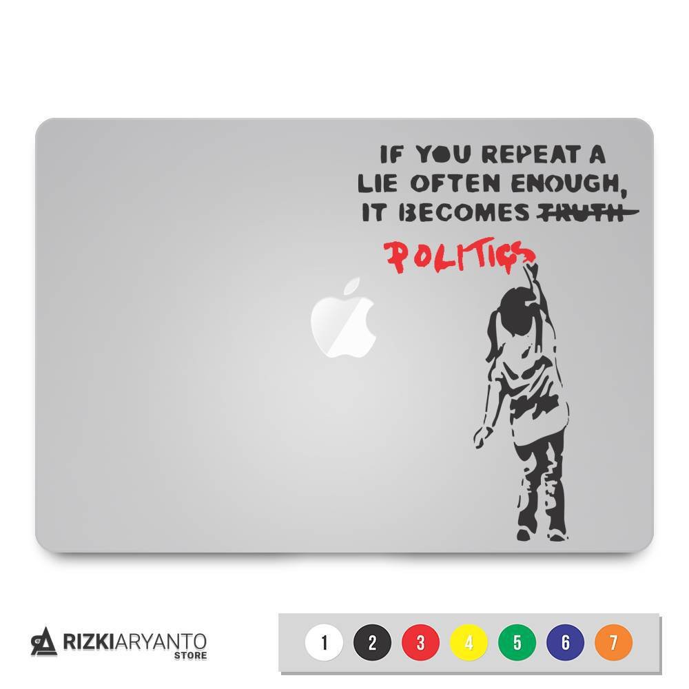 Jual Sticker - Stiker Politik If You Repeat A Lie Often Enough It ...