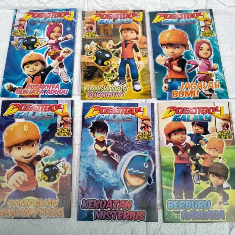 Jual [KODE 8QHTB] Paket 5 Buku Cerita Atau Komik Anak Boboiboy Versi Lama Dan Baru Full Warna ...