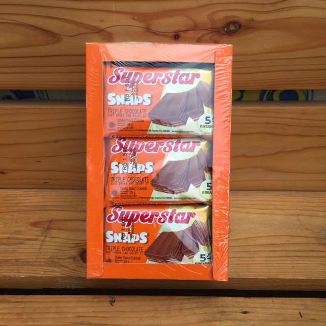 Jual Superstar Snaps Wafer Coklat (28gr x 12pcs) | Shopee Indonesia