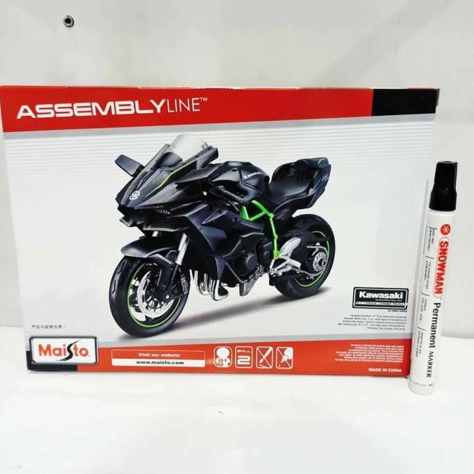 Jual mainan diecast maisto assembly line maisto kawasaki ninja H2R skala 1: | Shopee Indonesia