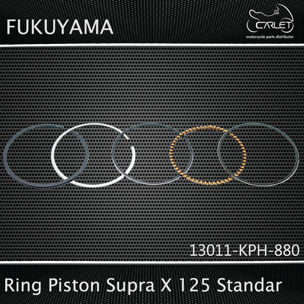 Jual Fukuyama Ring Seher / Ring Piston Karisma / Kirana / Supra X 125 / FI | Shopee Indonesia
