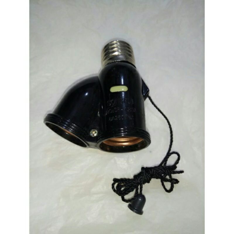 Jual FITTING TARIK LAMPU GANDA SONGRUI HITAM - ALAT LAMPU LISTRIK TARIK ...