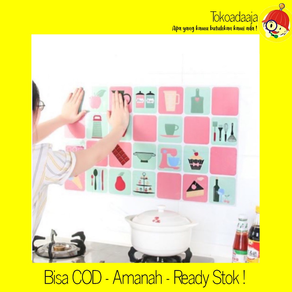 Jual Stiker Dinding Dapur Wall Sticker Anti Minyak Dapur Motif Sticker ...
