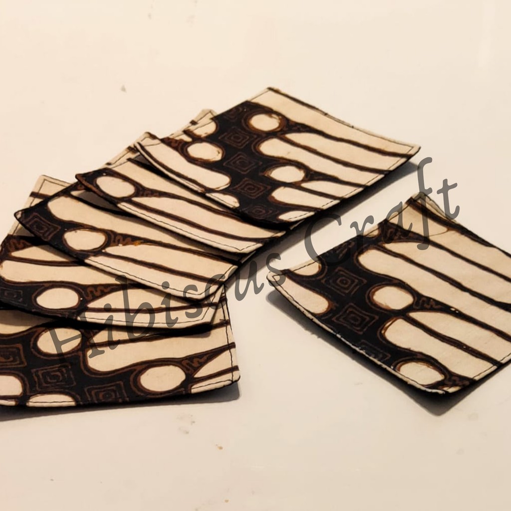 Jual Tatakan Gelas / Coaster Batik Kain Klasik Tahan Panas | Shopee ...