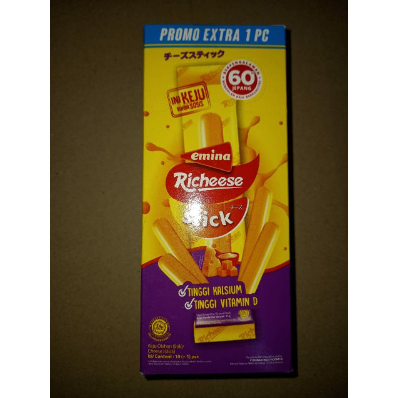 Jual Richeese Emina Stick Keju 1 Box Isi 10 Pcs | Shopee Indonesia