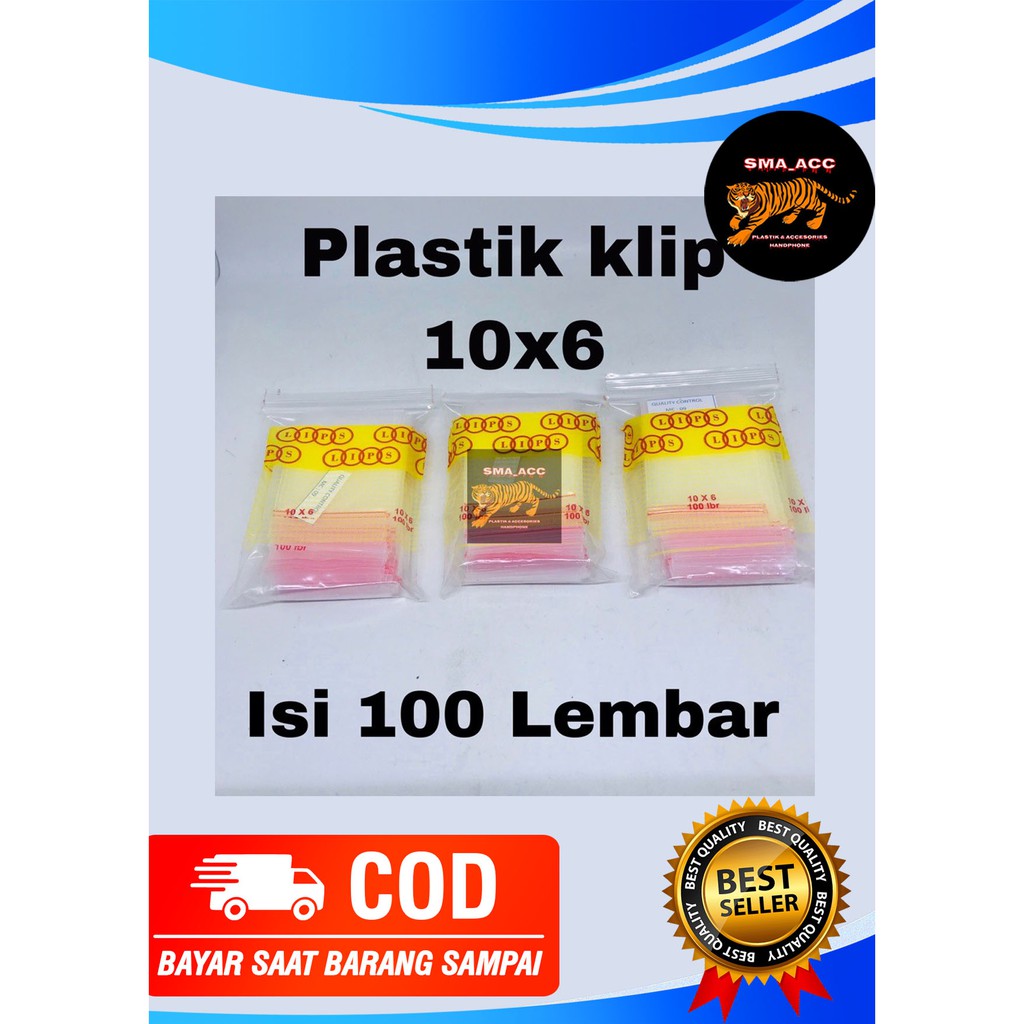 Jual Plastik klip Ukuran 10x6 isi 100lembar | Shopee Indonesia