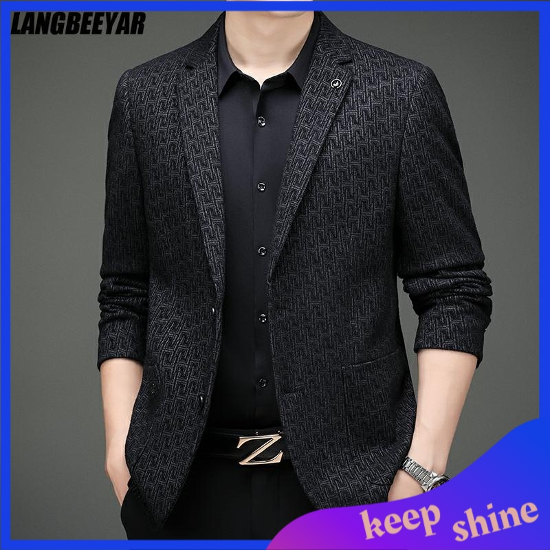 Jual Blazer Casual Pria Slimfit High End New Designer Brand Luxury ...