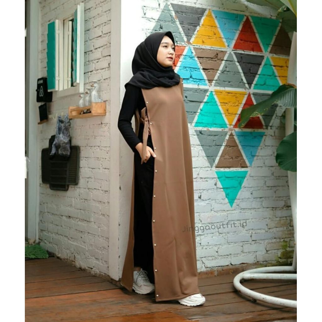 Jual Outer Mutiara Luaran muslim rompi muslim | Shopee Indonesia
